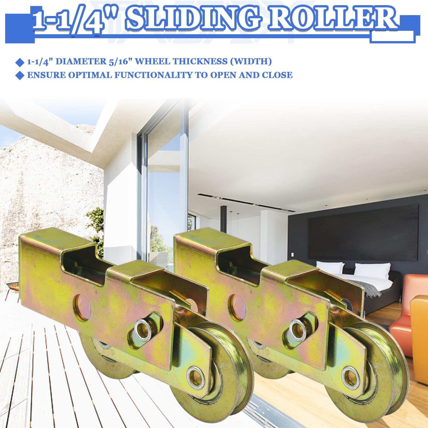 Tandagy Rodillos deslizantes para puertas de patio, rodillos de puerta ...