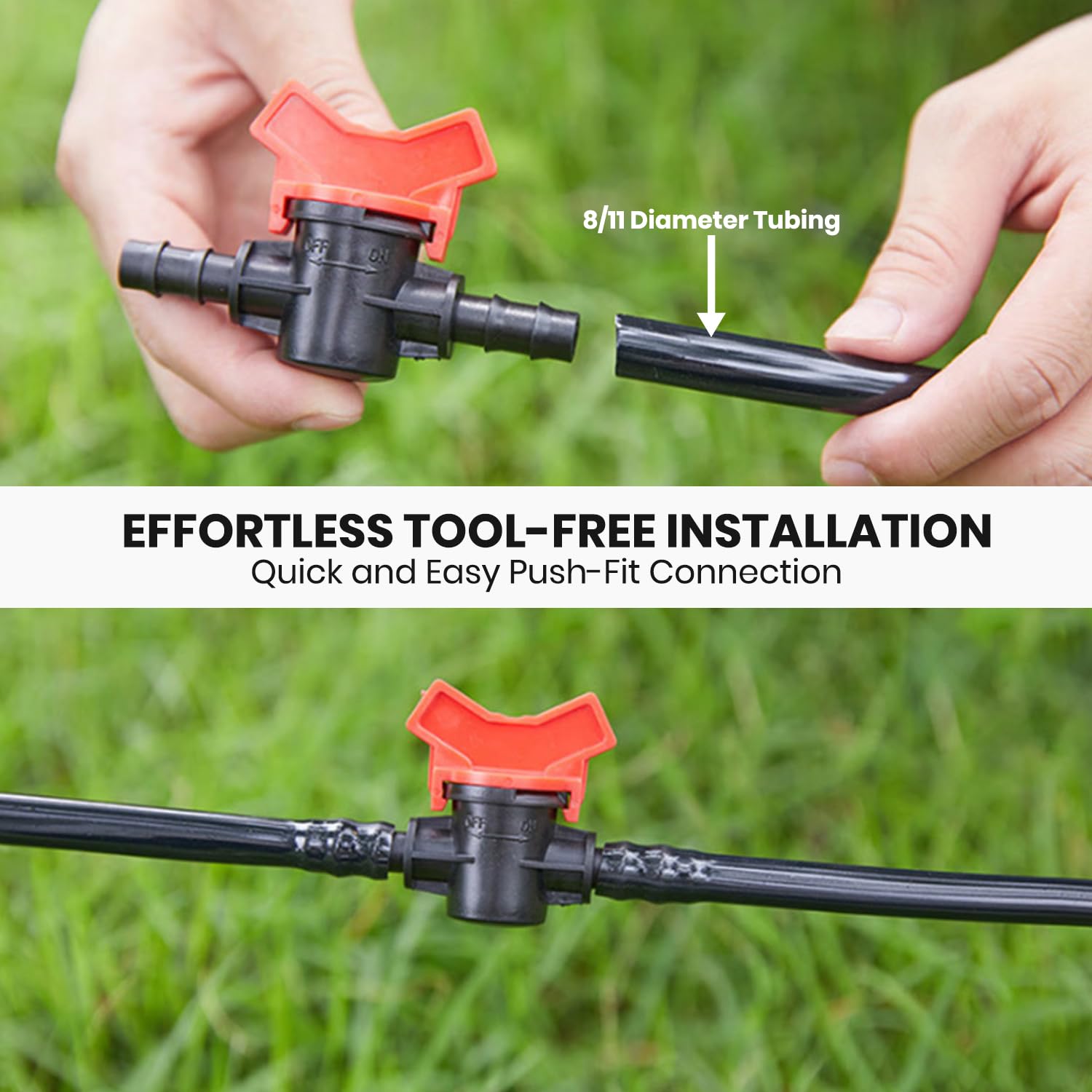 Snapklik.com : 4PCS 3/8 Inch ID In Line Barbed Ball Valve Shut Off ...
