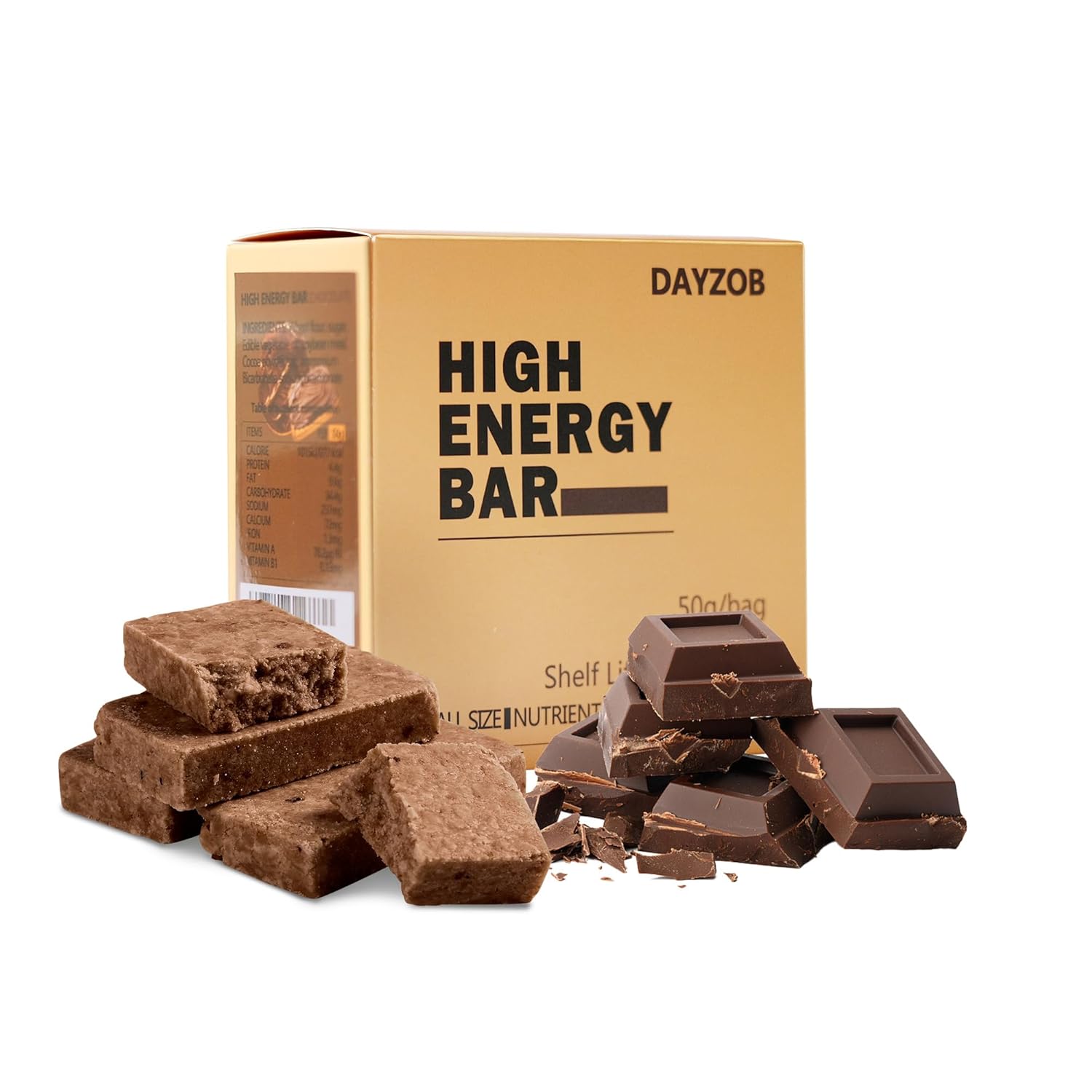Amazon.com: DAYZOB Emergency Ration Bar Emergency Food High Calories ...
