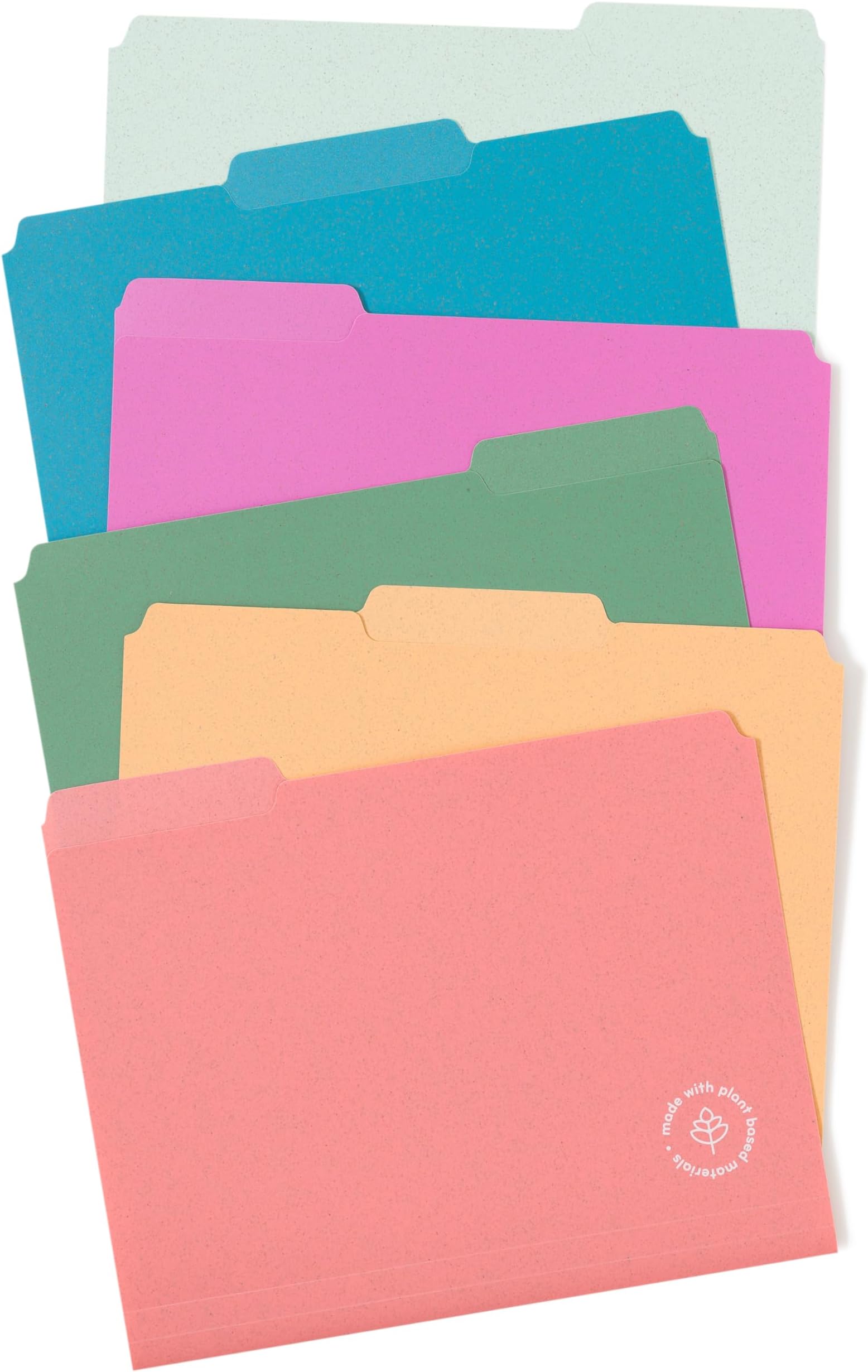 Amazon.com : U Brands U-Eco Poly File Folders, Set of 24, Assorted ...