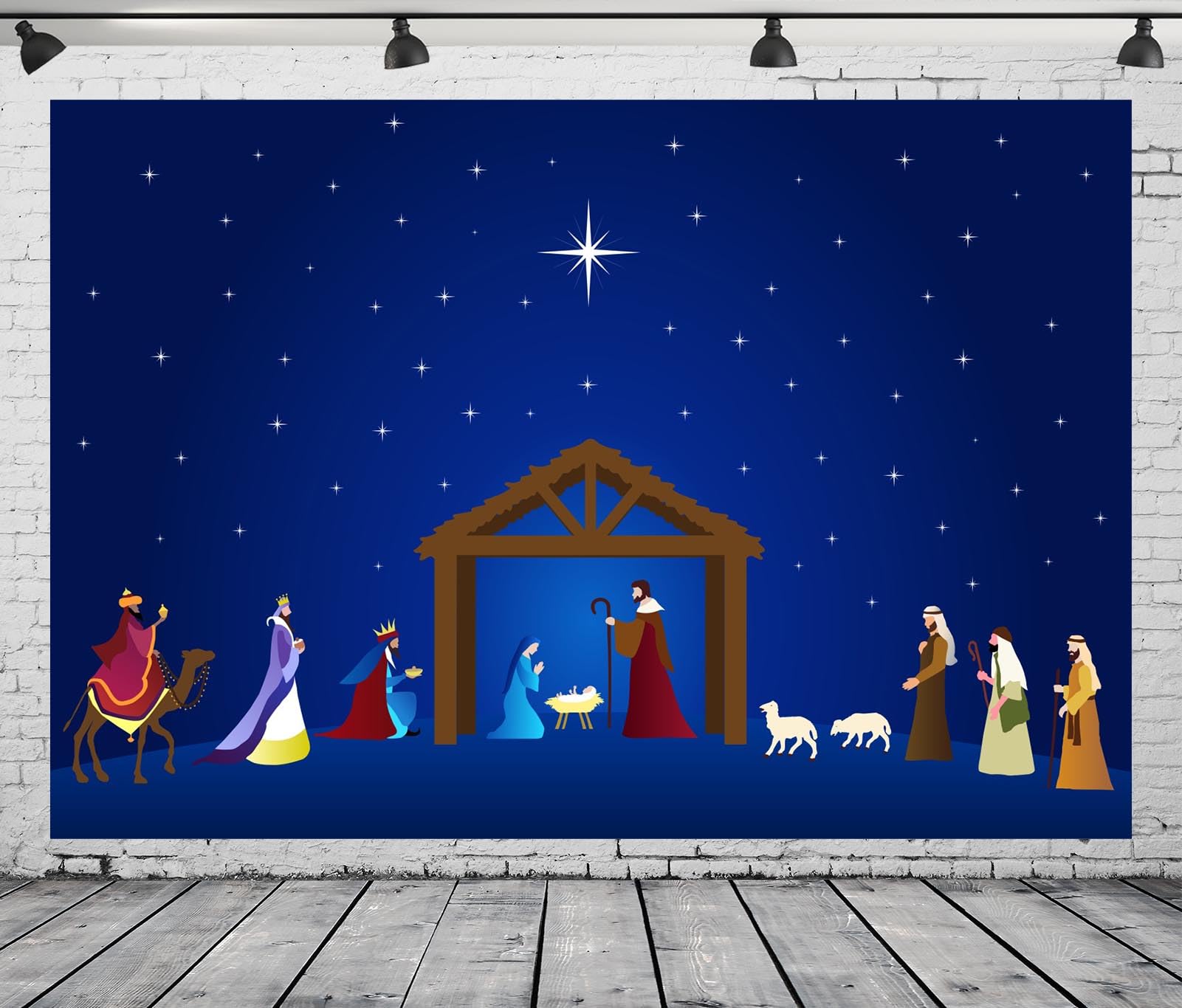 Nativity Scene Background Letters Christmas Welcome Still Vol4 | Still