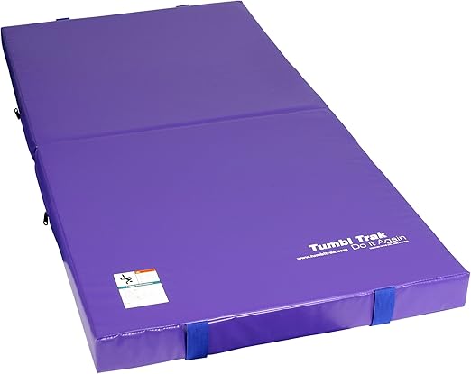 Amazon.com : Tumbl Trak Jr. Practice Mat Gymnastics Crash Pad, Purple ...