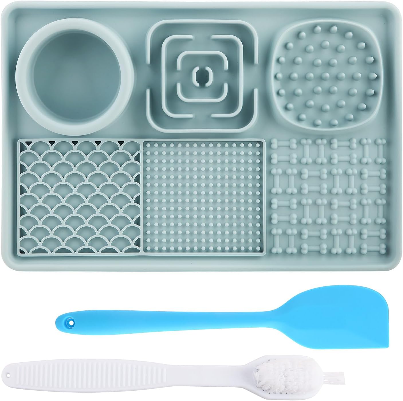 Amazon.com: Lick Mat for Dogs, Slow Feeder Licking Mat with Suction Cups for Food and Water ...