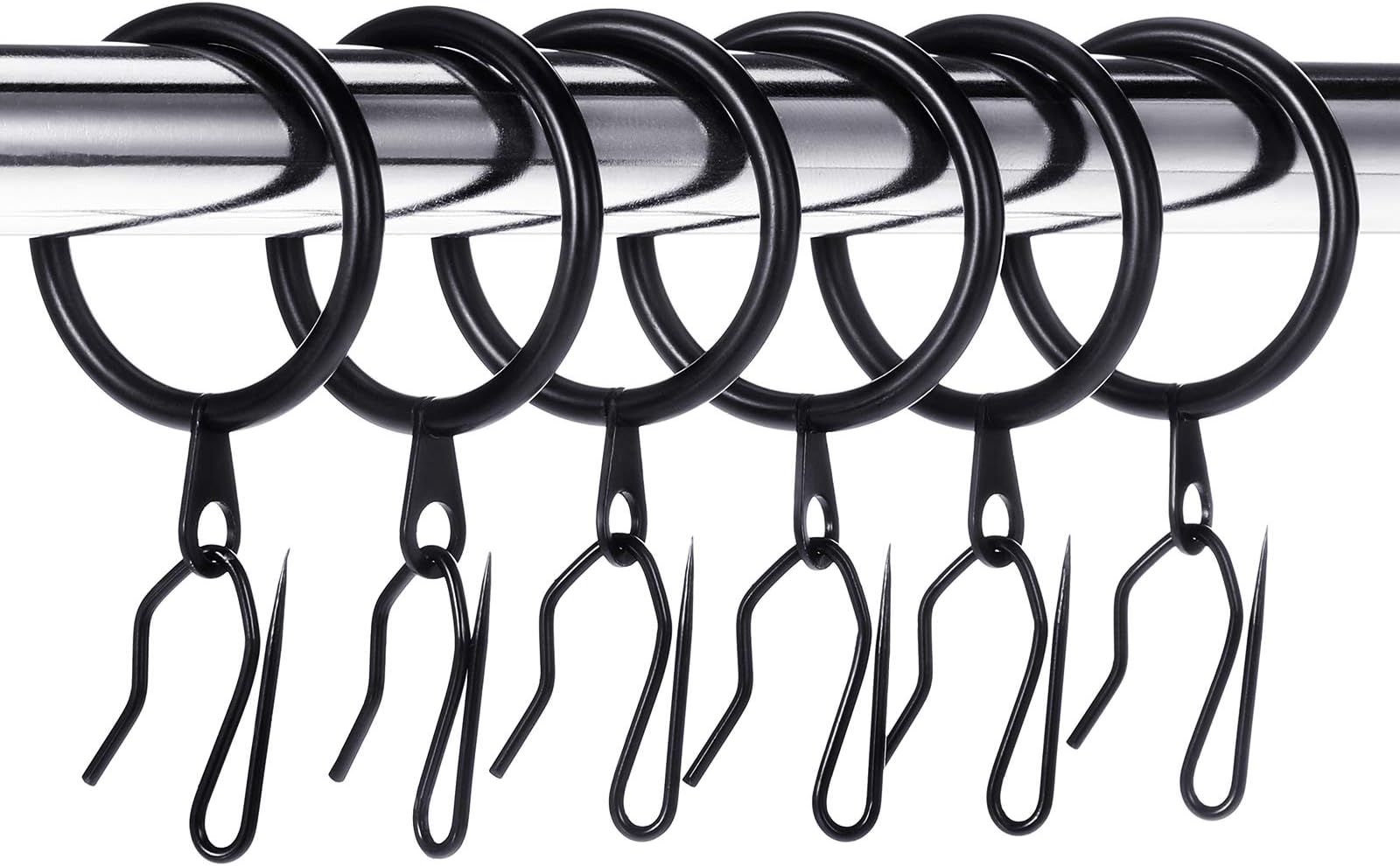 Amazon.com: Shappy 120 Pack Drapery Hooks Pins for Curtains, Metal ...