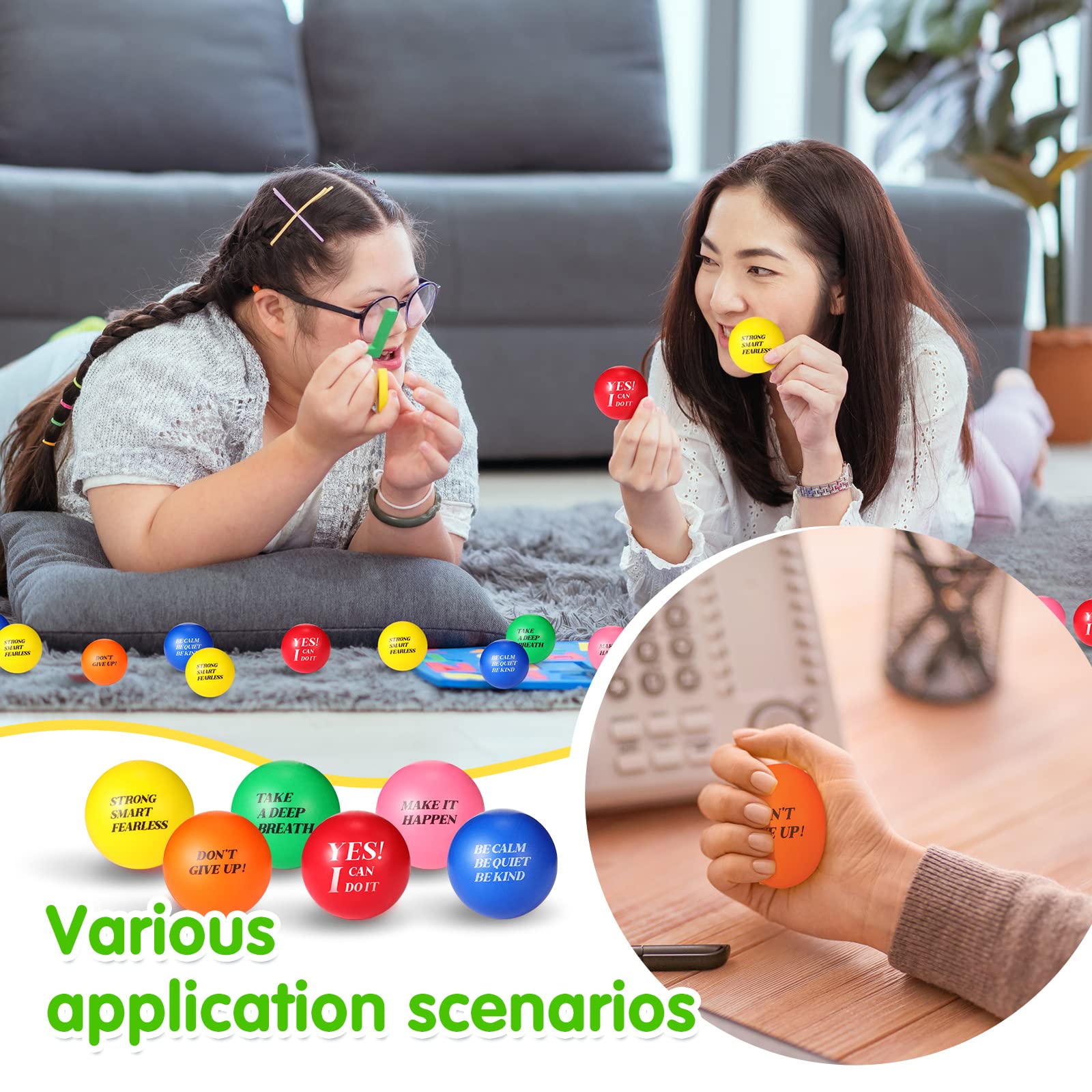Snapklik.com : Jerify 72 Pcs Motivational Stress Balls Bulk ...