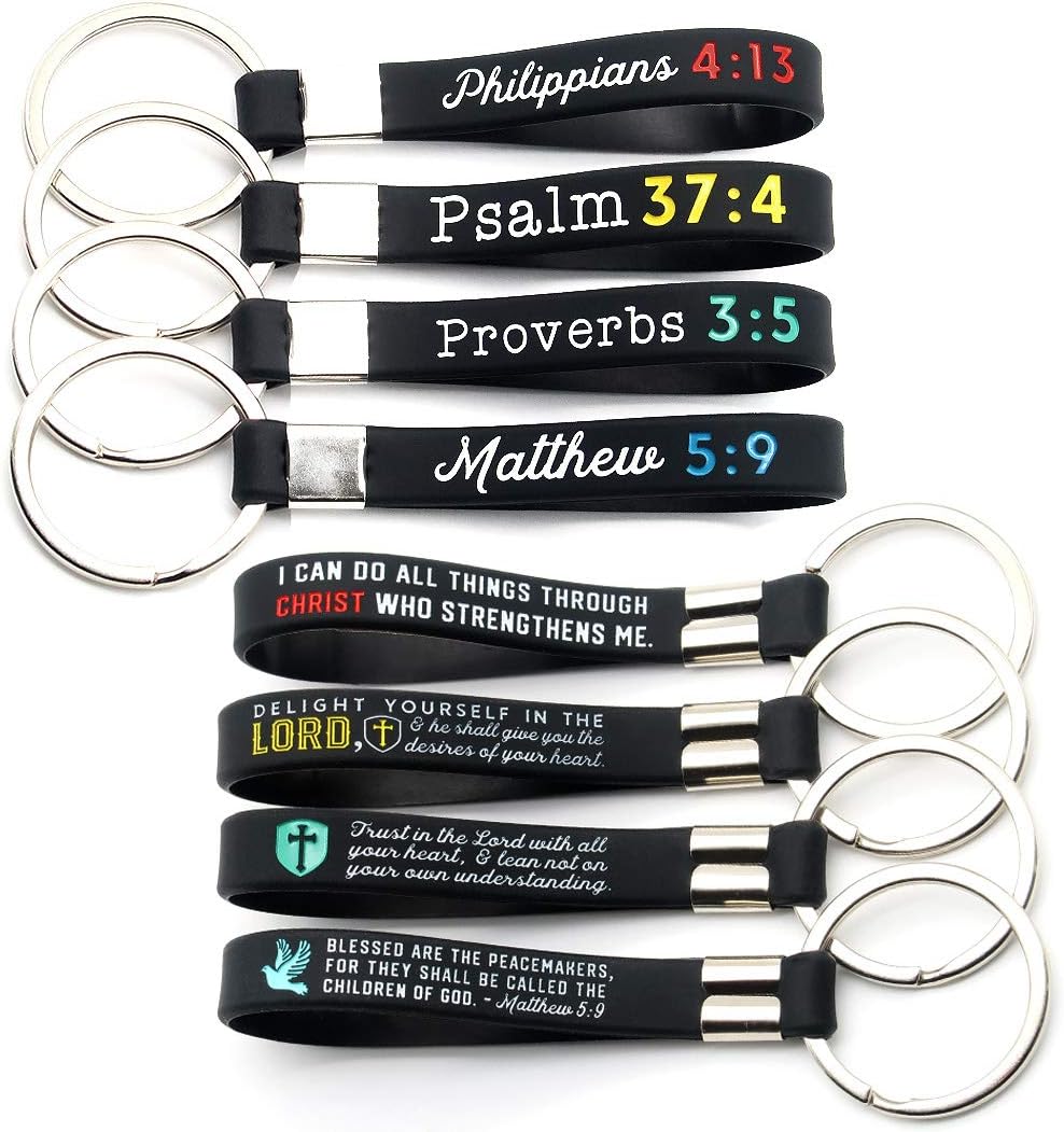 Amazon.com: (12-pack) Christian Religious Bible Keychains - Wholesale ...