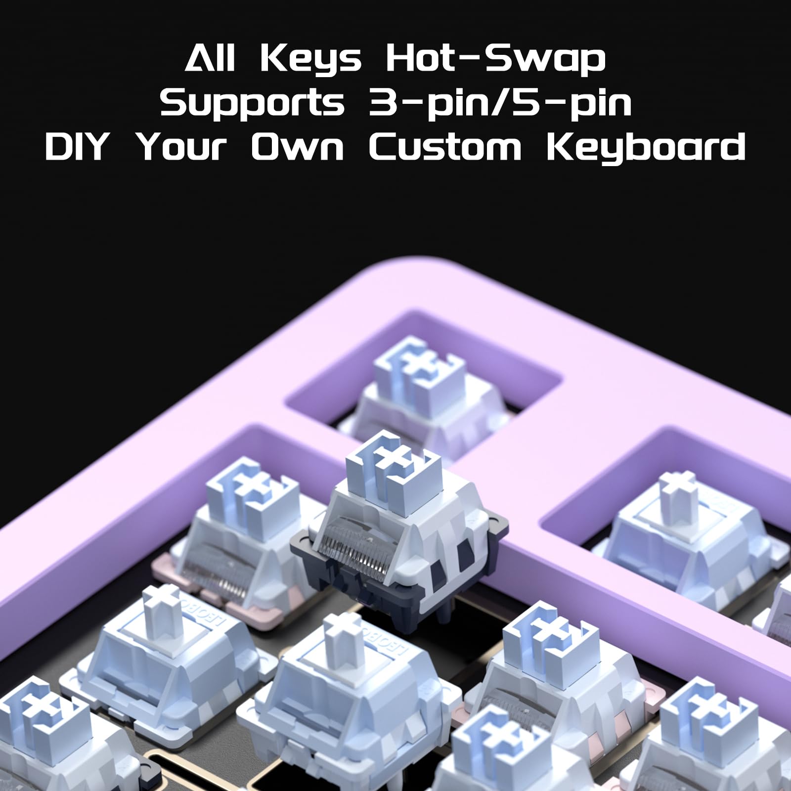 Snapklik.com : LEOBOG Hi8SE Gaming Keyboard, Tri-Mode Bluetooth/2.4GHz ...