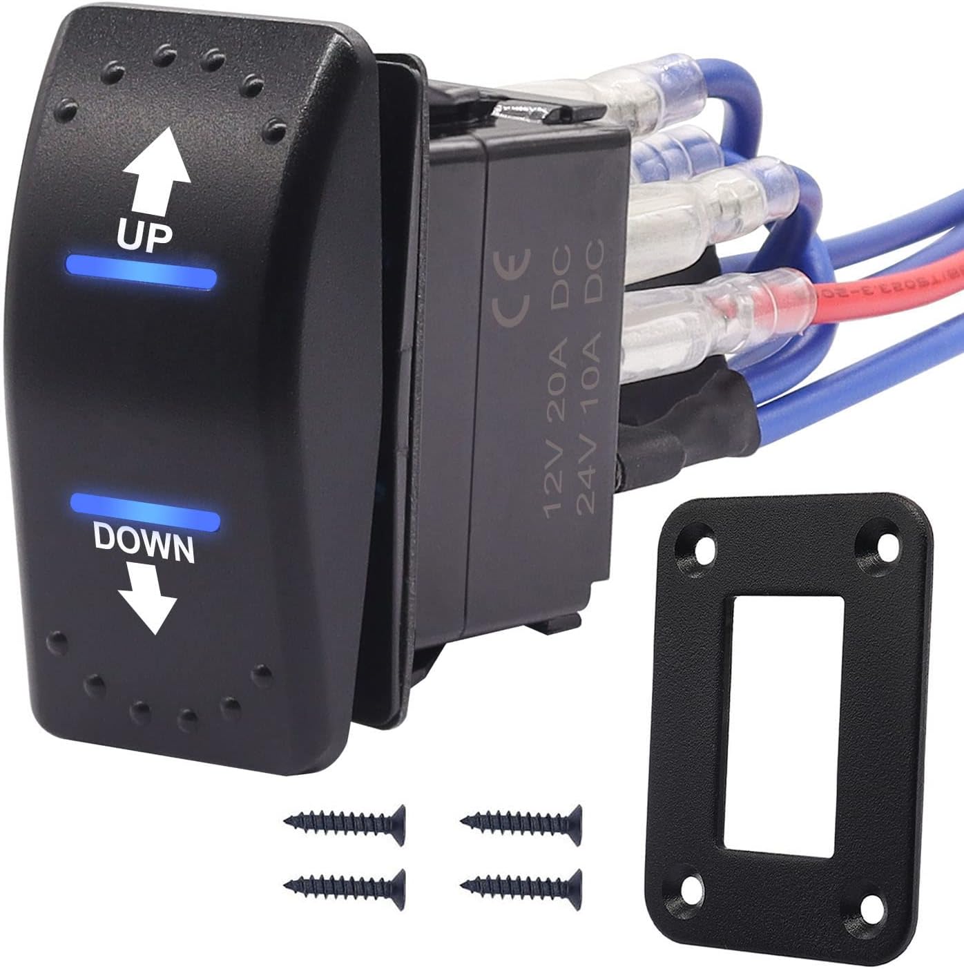 Amazon.com: weideer Polarity Reversing Momentary Rocker Switch 20A 12V ...