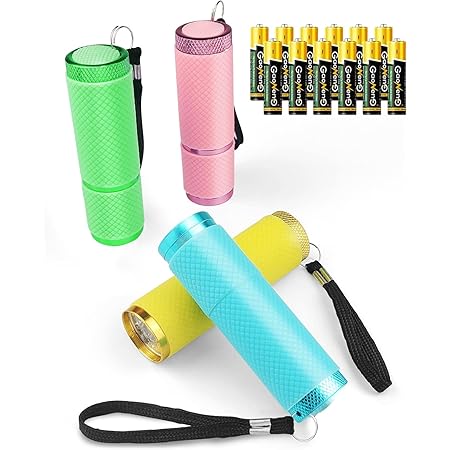 tuare Small Torch Gifts for Boys and Girls, 4-Pack Super Bright 91mm ...