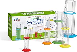 Learning Resources Starter Science Graduated Cylinder Set Age 3+, Ages ...