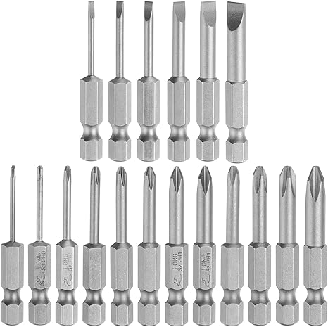 Amazon.com: HARFINGTON 18pcs Slotted Phillips Screwdriver Bit Set SL2-6 ...