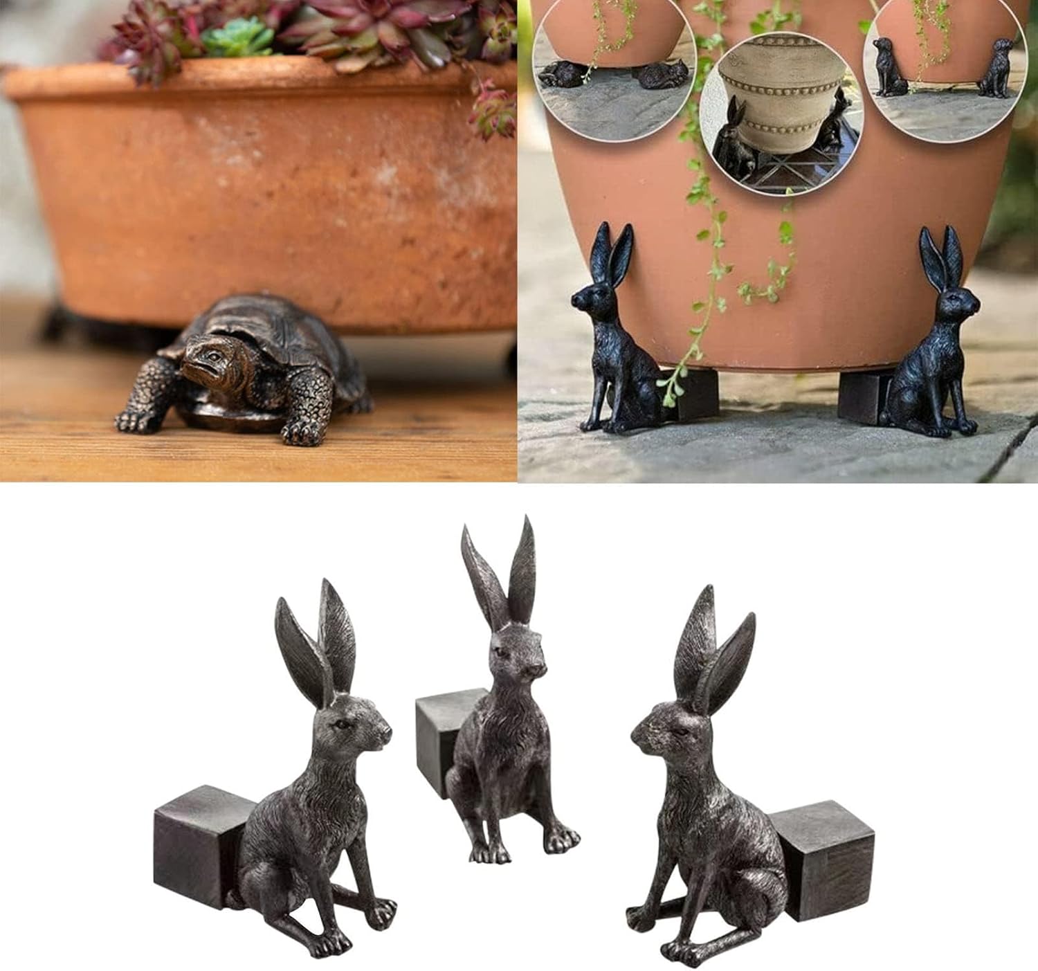 Mini Pot Feet Animal Shape Flower Pot Feet Stand Planter Pot Feet for ...