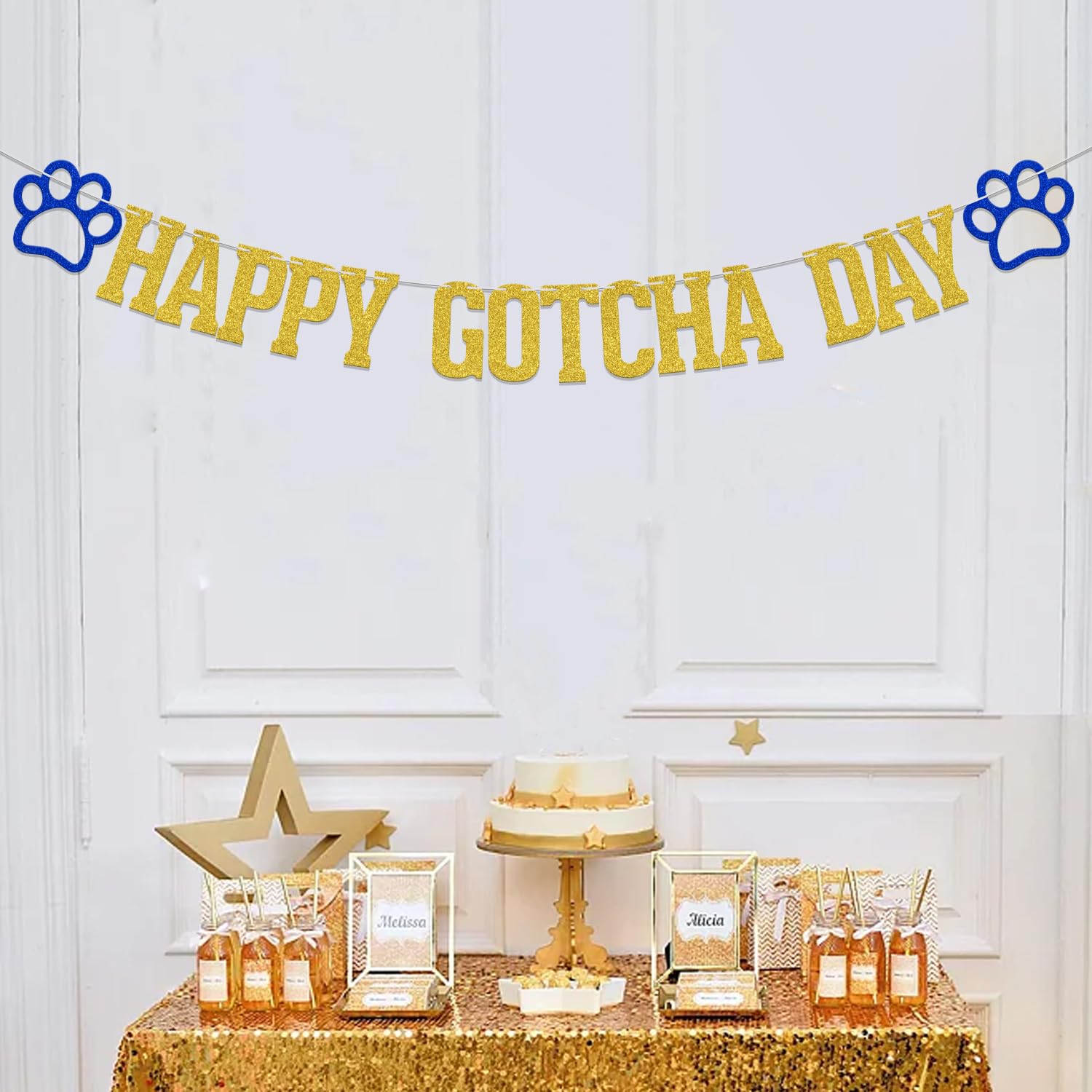 Snapklik.com : Happy Gotcha Day Banner Pet Adoption Party Decorations ...