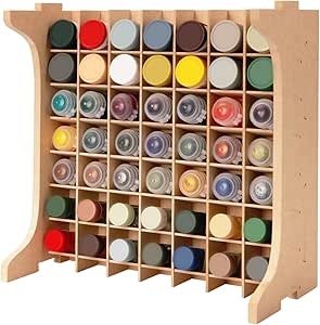 Bucasso Paint Rack Organizer with 49 Holes Suitable for 10ml TAMIYA ...