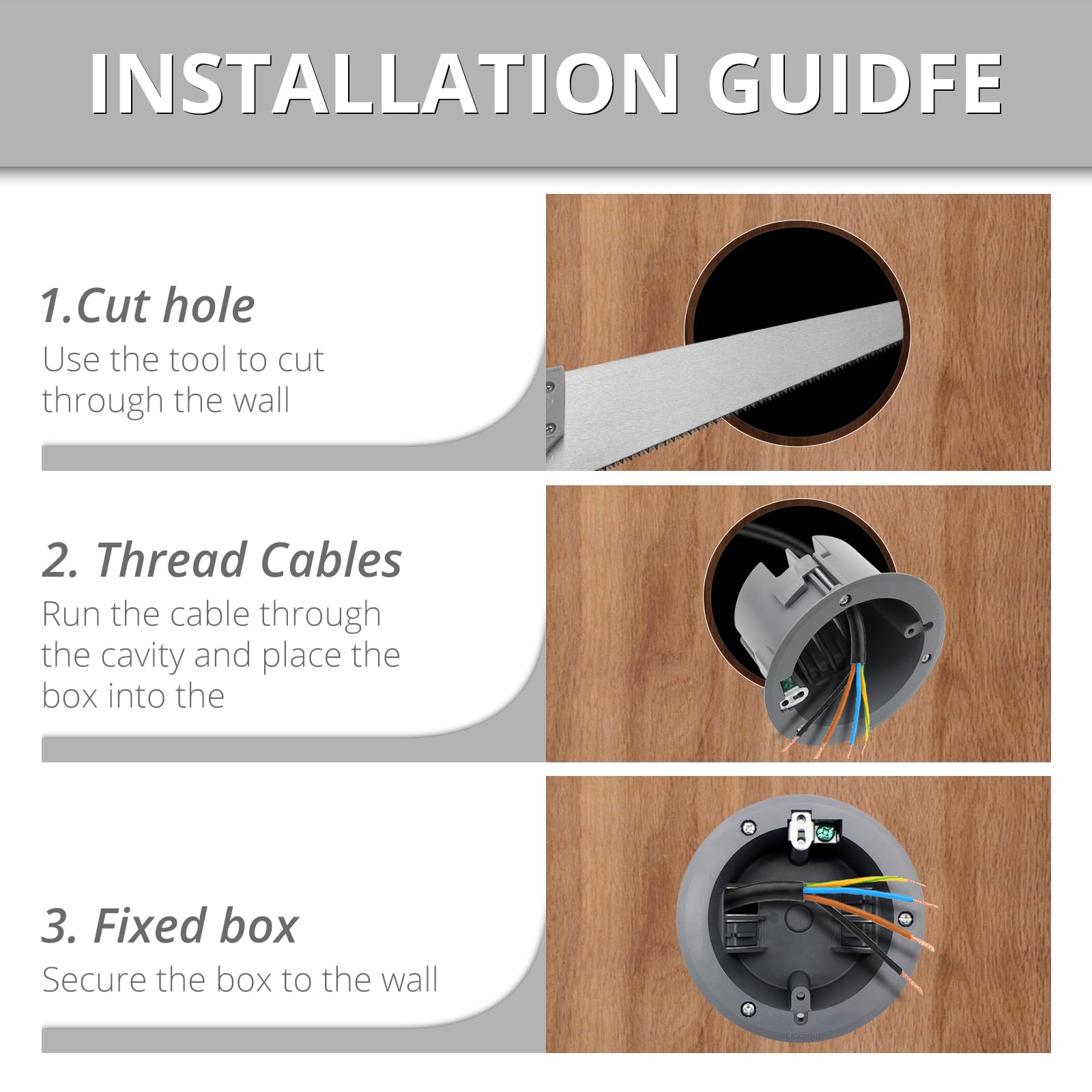 Snapklik.com : AIRTAK 12 Packs Round 18 Cu.in. PVC Old Work Round ...