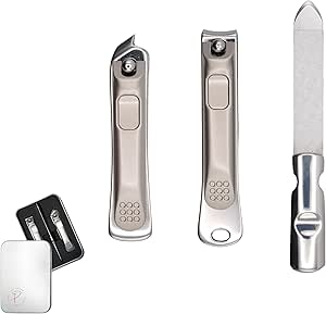Amazon.com : Manicure nail clipper kit: regular and bevel nail clipper ...