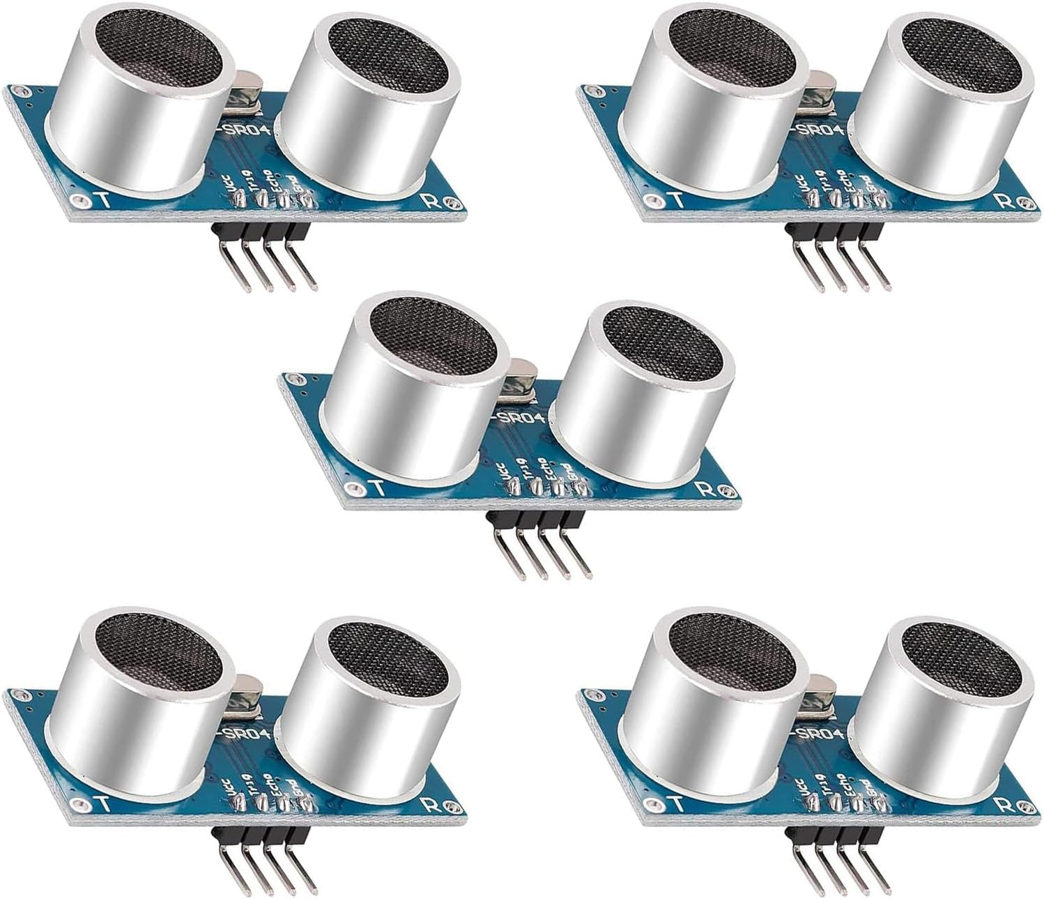 DIGISHUO 5Pcs HC-SR04 Ultrasonic Sensor | Distance Sensor with ...