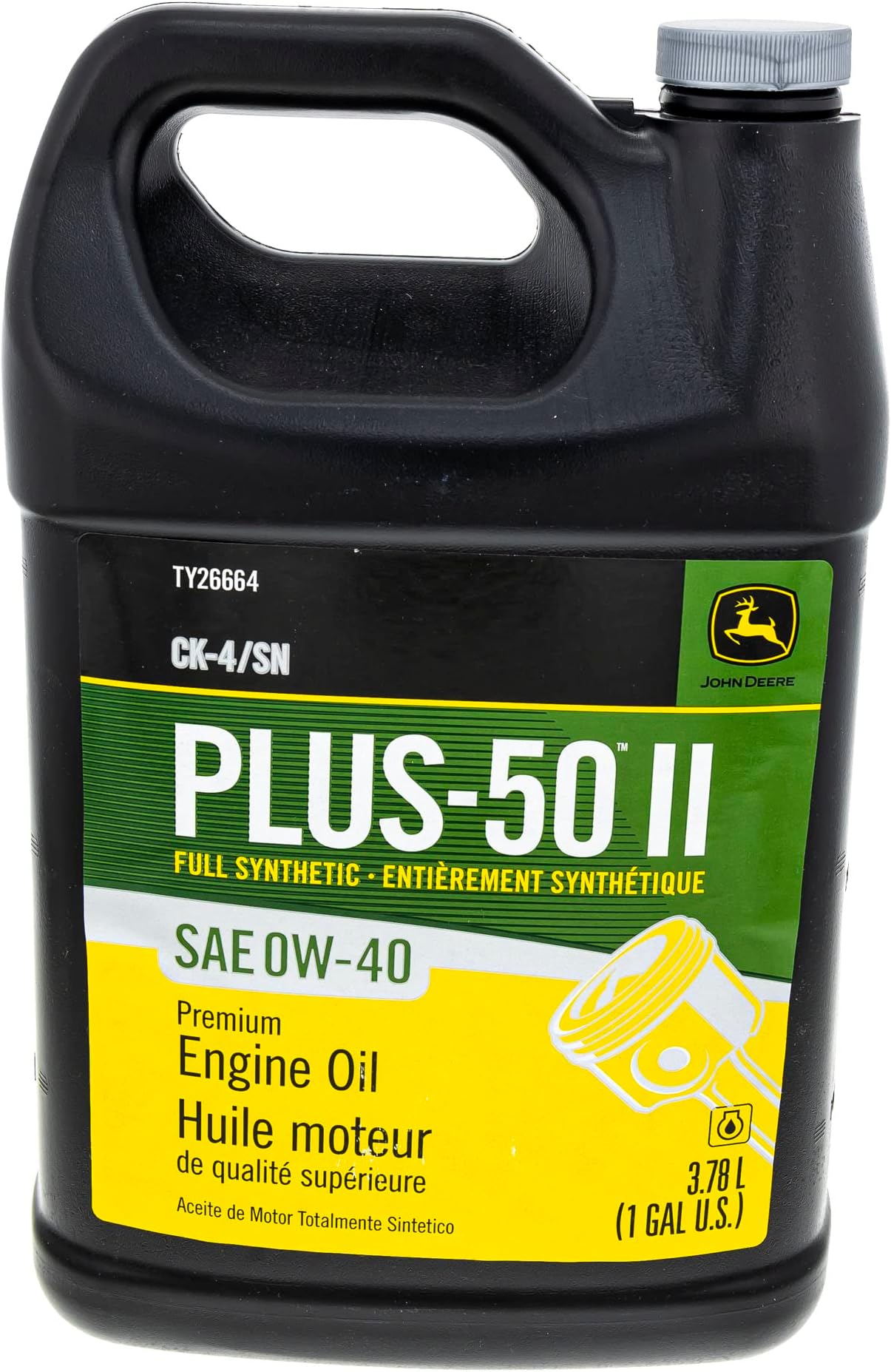 Amazon.com: John Deere Original Equipment Plus-50 II SAE 0W-40 ...