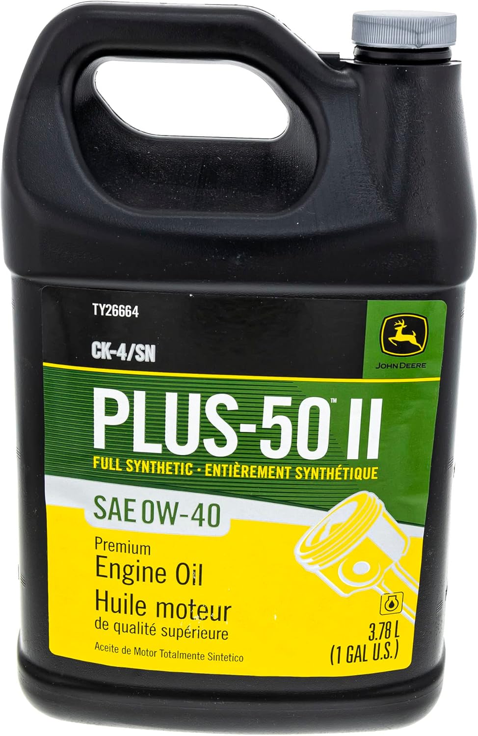 Amazon.com: John Deere Equipo original Plus-50 II SAE 0W-40 - TY26664 ...
