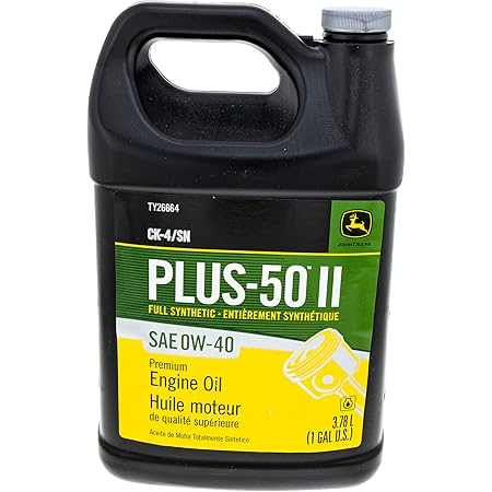 Amazon.com: John Deere Original Equipment Plus-50 II SAE 0W-40 ...