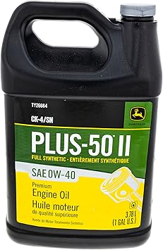 Amazon.com: John Deere Original Equipment Plus-50 II SAE 0W-40 ...