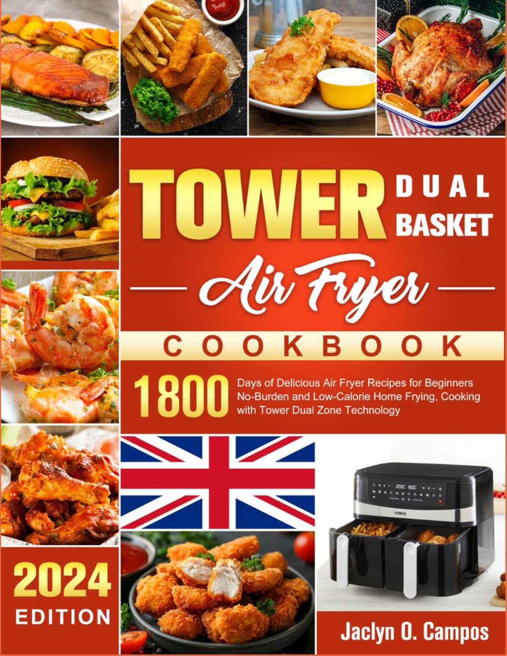 The Complete Tower Dual Basket Air Fryer Cookbook: 1800 Days of ...