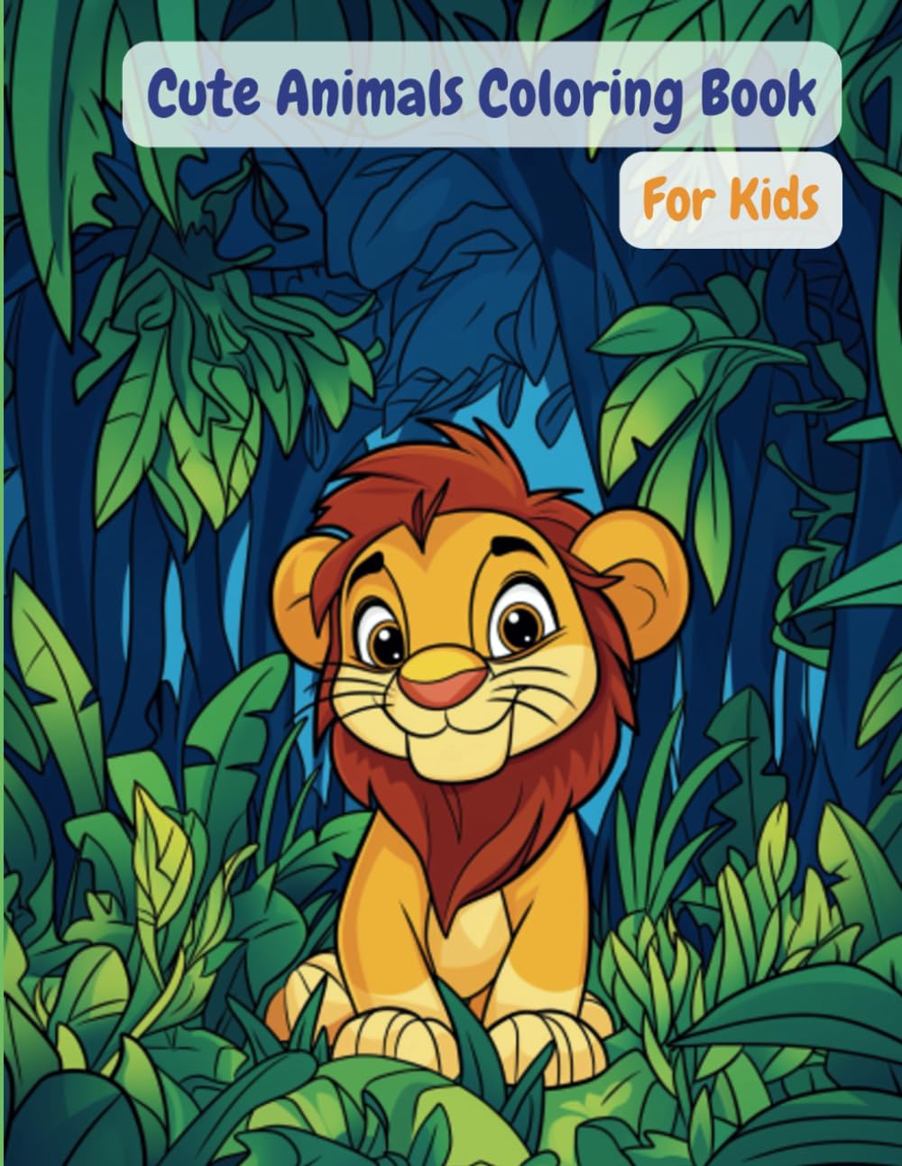 Cute Animals Coloring Book For Kids: Ages 3 and up, inspiring ...