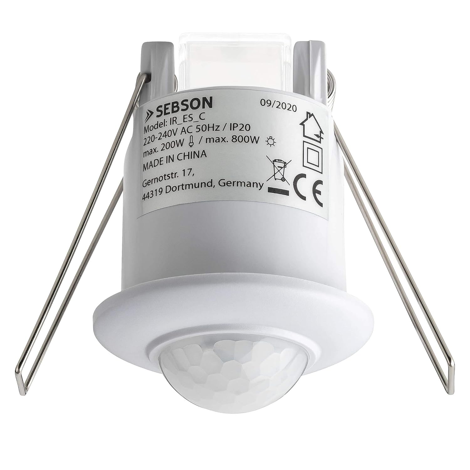 SEBSON® Mini Motion Sensor Indoor, Flush-Mounted Ceiling Mounting ...