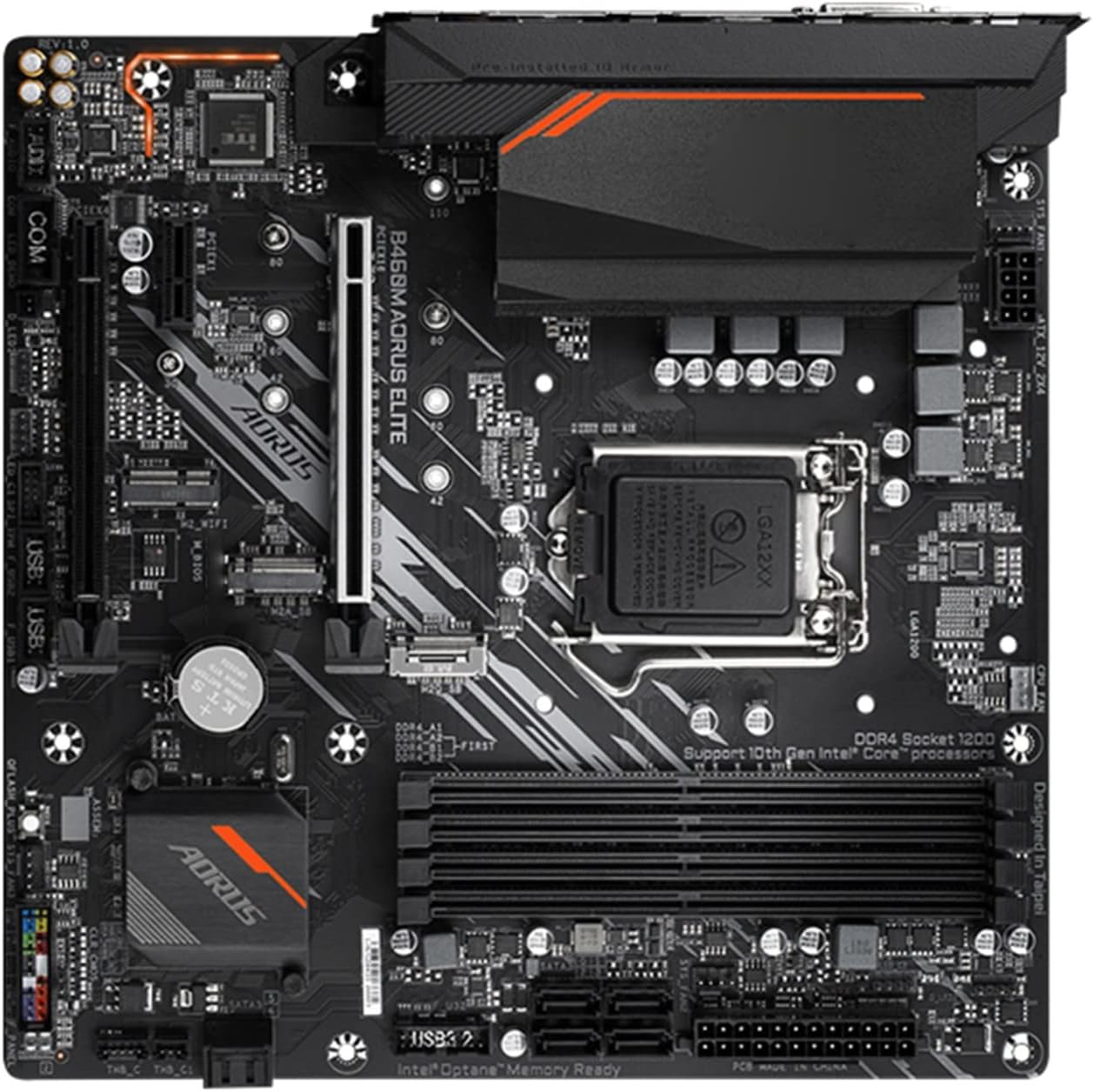 Amazon | Gigabyte GA B460M AORUS Elite (Rev. 1.0) デスクトップマザーボード コンピューター ...