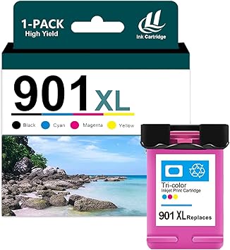 Amazon.com: Compatible for HP 901XL Ink Cartridge Combo Pack ...