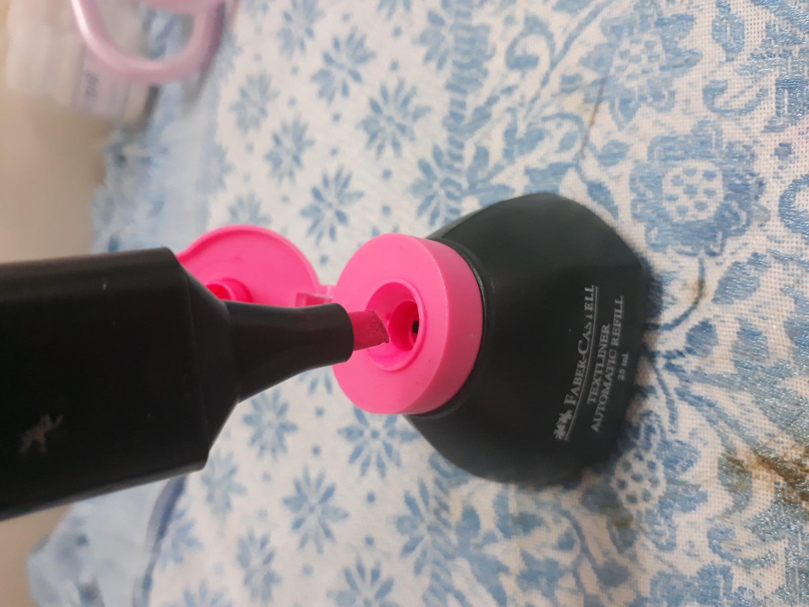 Faber-Castell Textliner Refill Ink - 25ml (Pink) : Amazon.in: Office ...