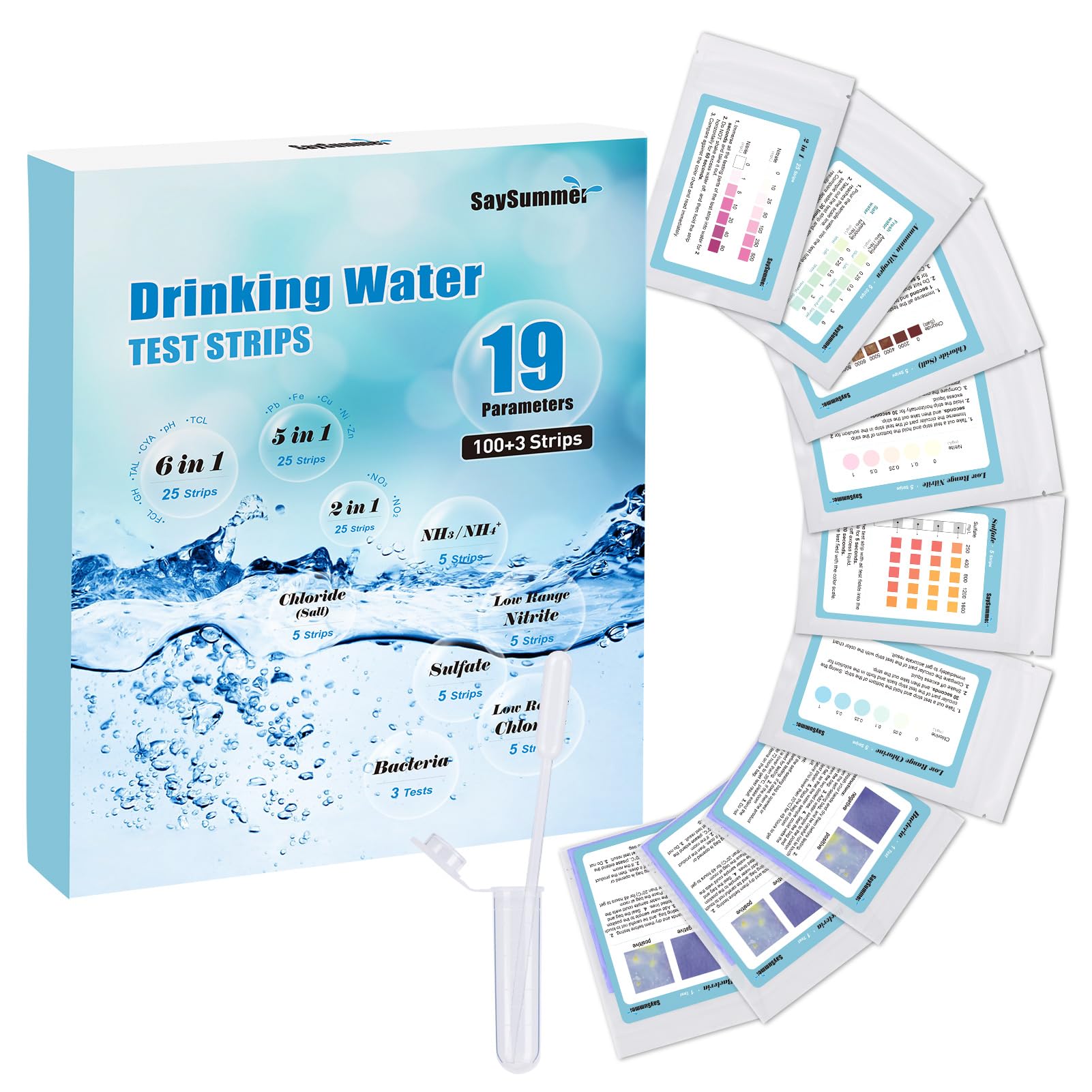 Snapklik.com : Well Water Testing Kits For Drinking Water - 19 In 1 3 E ...