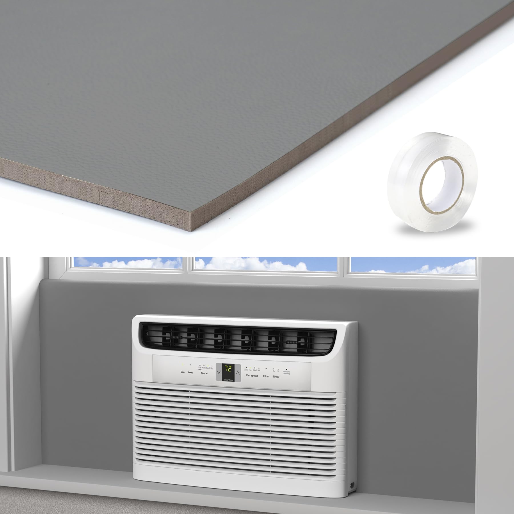 Amazon.com: LBG Products Window Air Conditioner Side Panels,Full ...