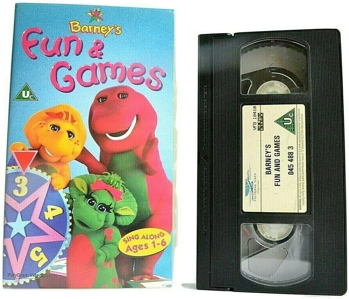 Barney: Barney's Fun And Games [VHS] : Barney: Amazon.co.uk: DVD & Blu-ray