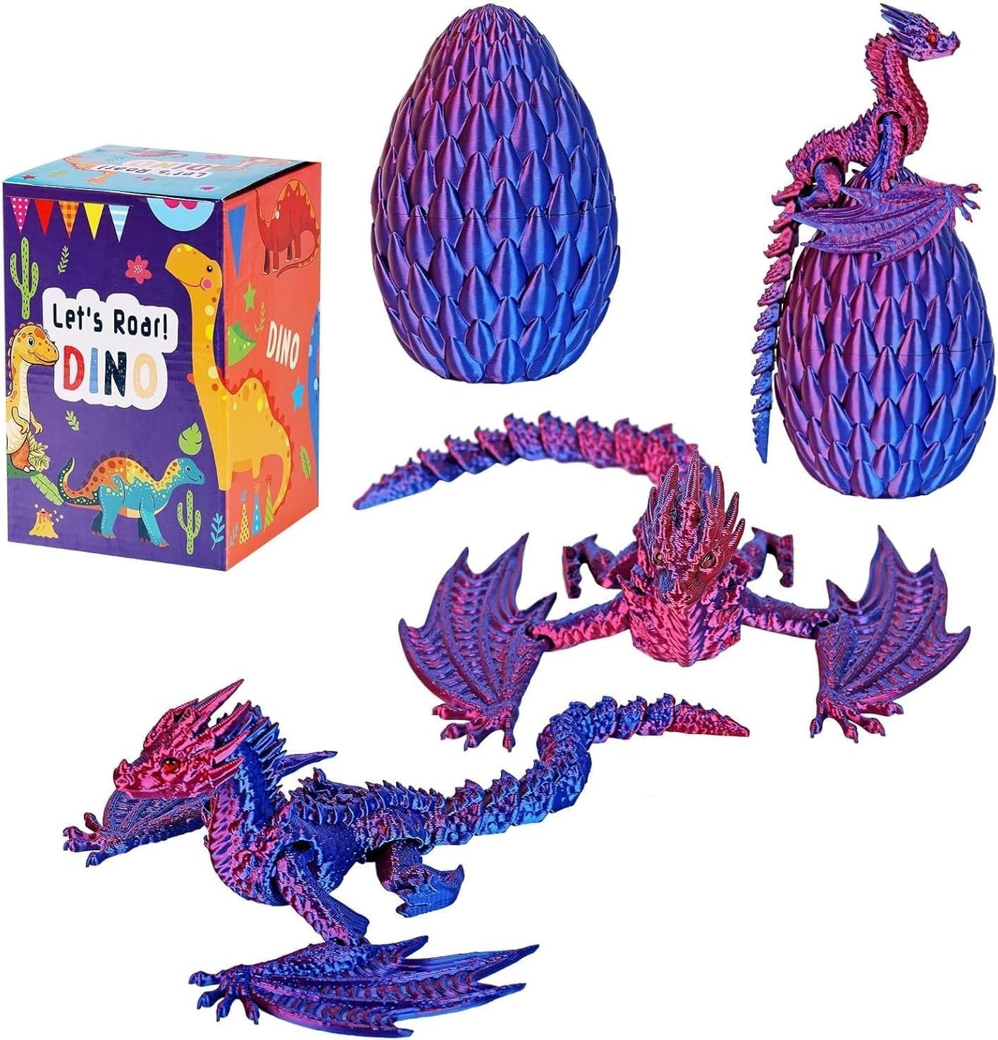 Amazon.com: TXB3DOK 3D Printed Flying Mystery Articulated Crystal ...