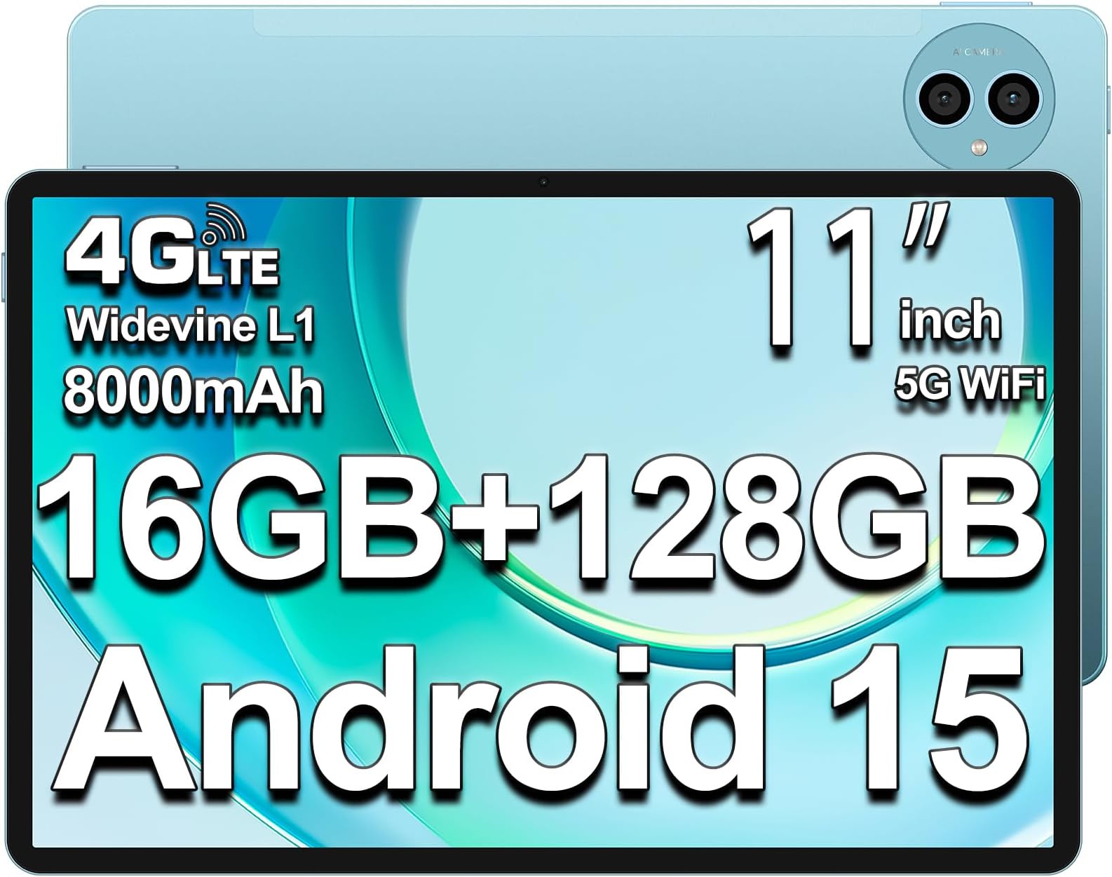 TECLAST Tablet 12 Pollici 90Hz T60Plus Android 14 Tablets 2K, Doppio SIM 4G LTE+5G WiFi, MTK G88 ...