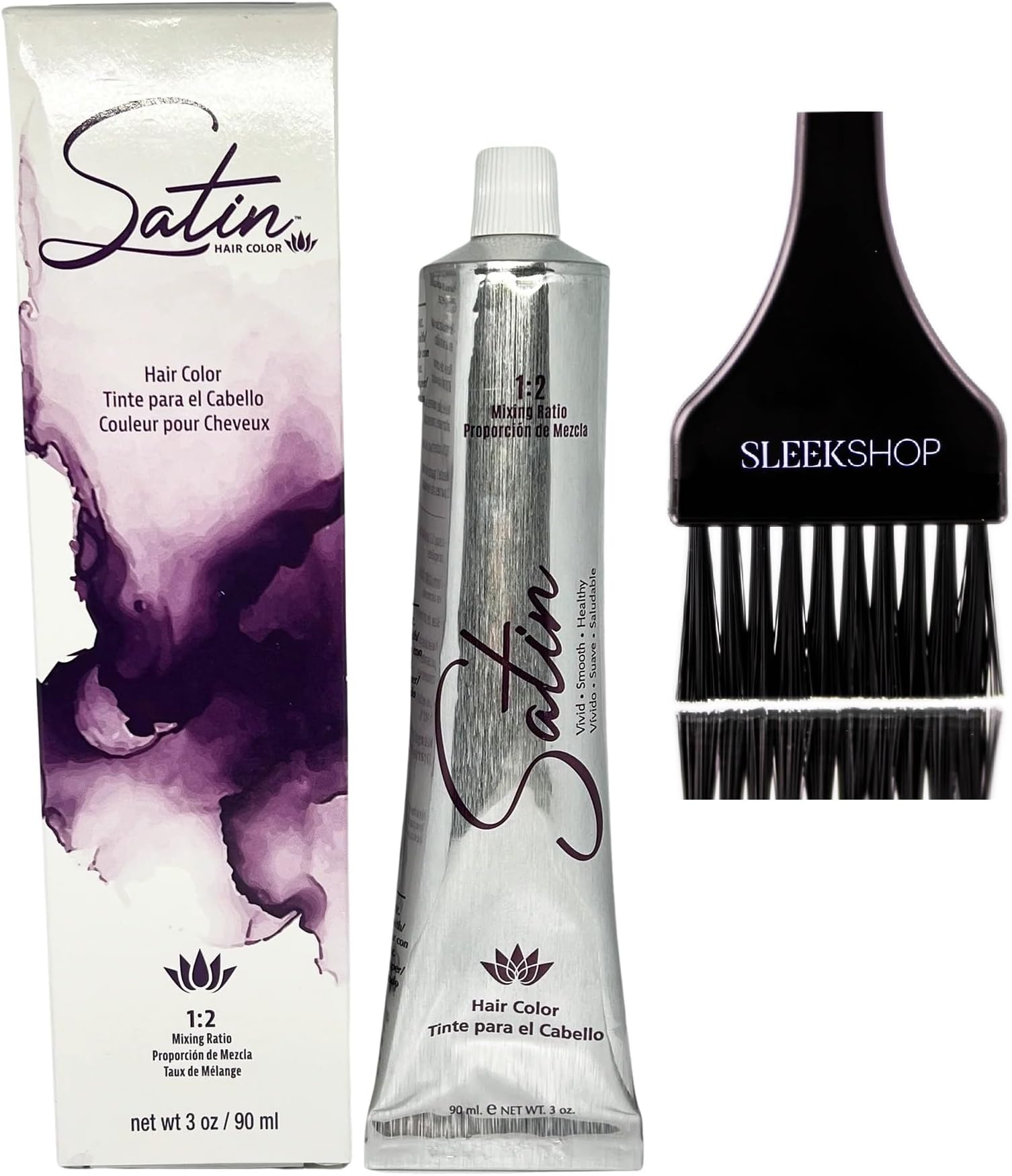 Amazon.com : Practice SIeekshop Brush + 𝐒𝐚tin Hair Color, D𝐞v𝐞𝐥o𝐩𝐥us ...
