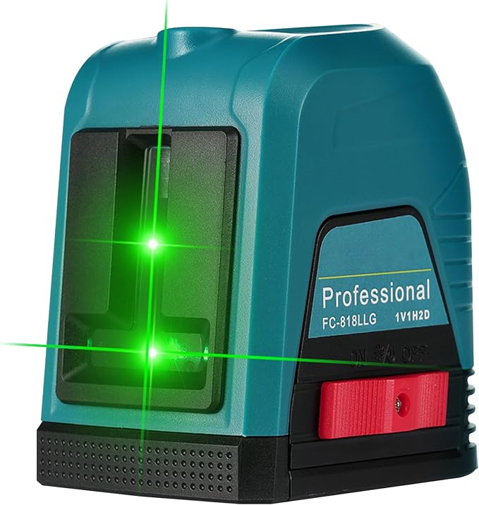 Laser Level, 20M/65FT Self-Leveling Line Laser Green Beam Cross Line ...