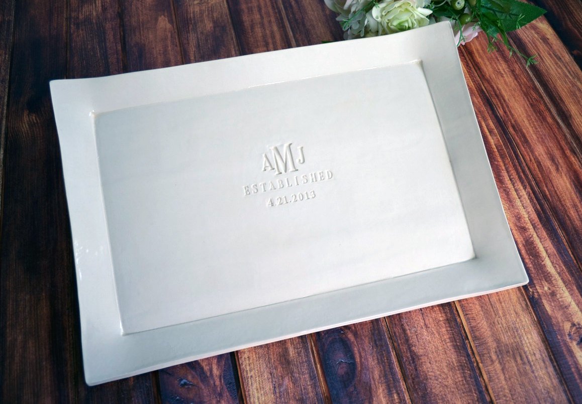 Wedding Guest Book Platter