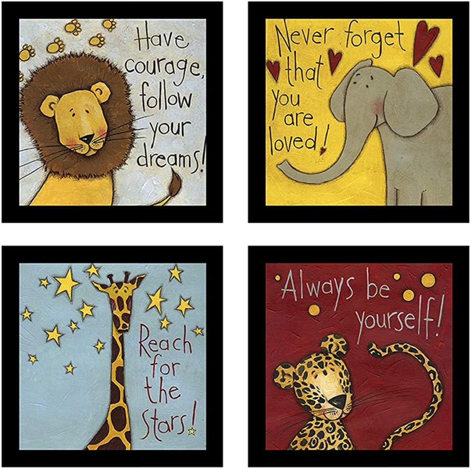 Painting Mantra Motivational Animals Framed Painting/Posters for Room ...
