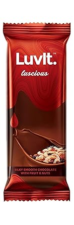 LuvIt Luscious Fruit and Nut Chocolate Bar, 45g : Amazon.in: Grocery ...