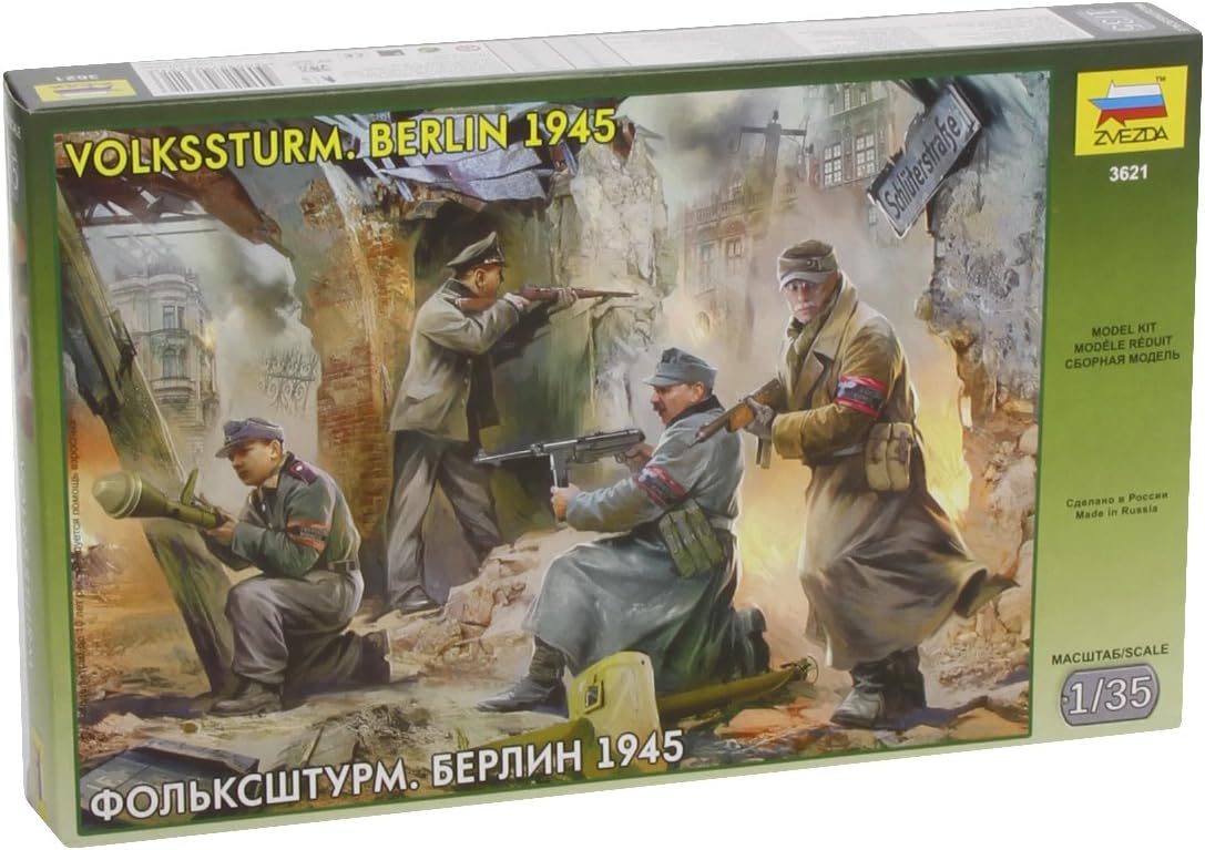 Amazon.com: Zvezda Models 1/35 German Volkssturm Berlin 1945 (4 Figure ...