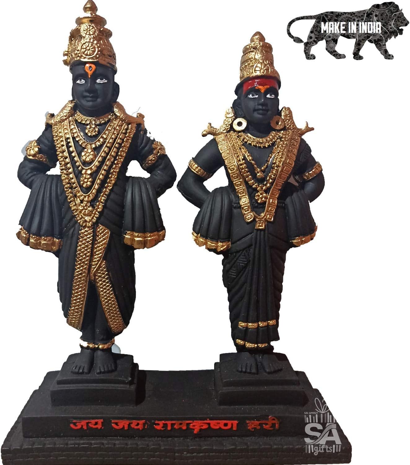 Buy VINAYAK ART STUDIO Vitthal Rukmani Stand | Vitthal Rukmini Idol for ...