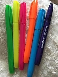 Amazon Basics Highlighters, Pack of 8, Assorted, Bright : Amazon.co.uk ...