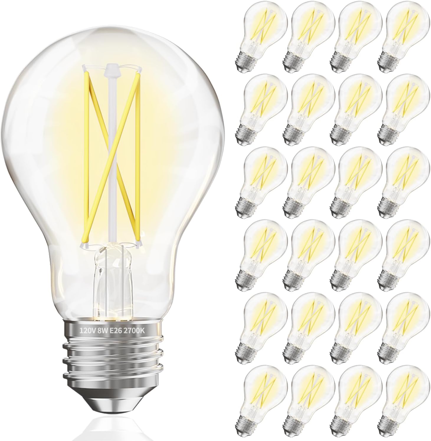 VOLIVO A19 Vintage LED Edison Bulbs, Dimmable Light, 7W Equivalent 60W ...