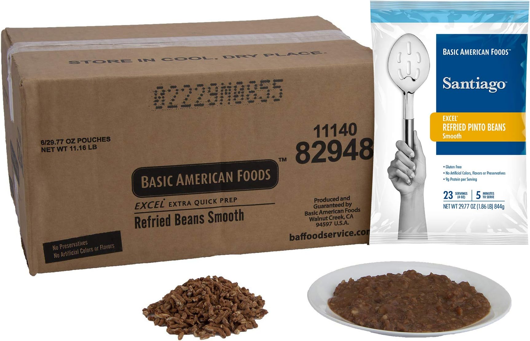 Amazon.com : Casa Corona Instant Mexican Style (Refried Beans 3lb Bag ...
