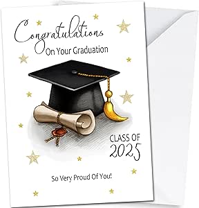 Graduation Card 2025, Congratulations, Well Done. So Very Proud of You ...
