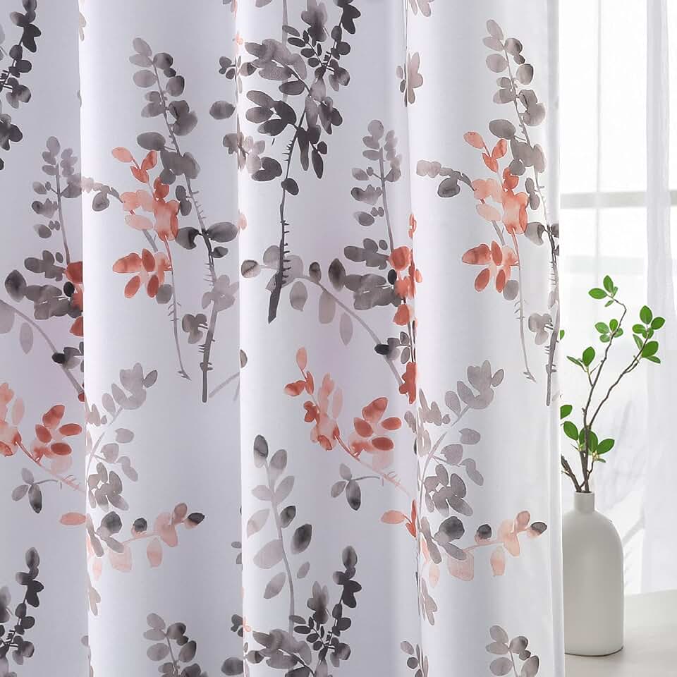 Amazon.com: coral color curtains
