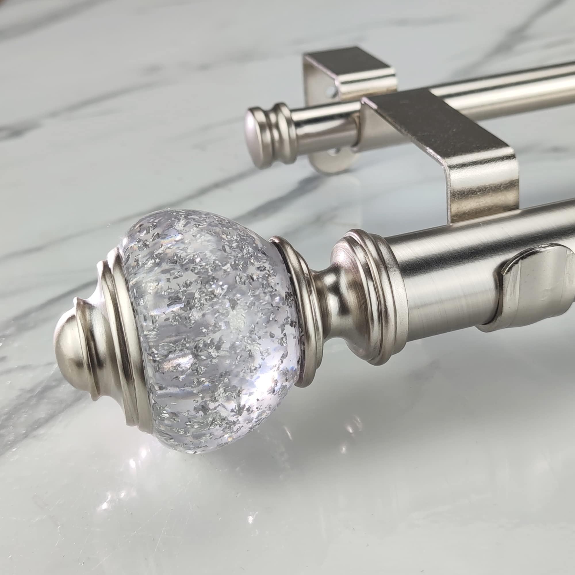 Amazon.com: ILAISIHOME Double Curtain Rod Set:1-1/8 Inch Diameter ...