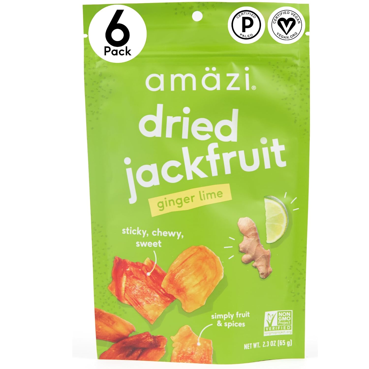 Amazon.com: Amazi Dried Jackfruit - Dried Fruit Snacks, Organically ...